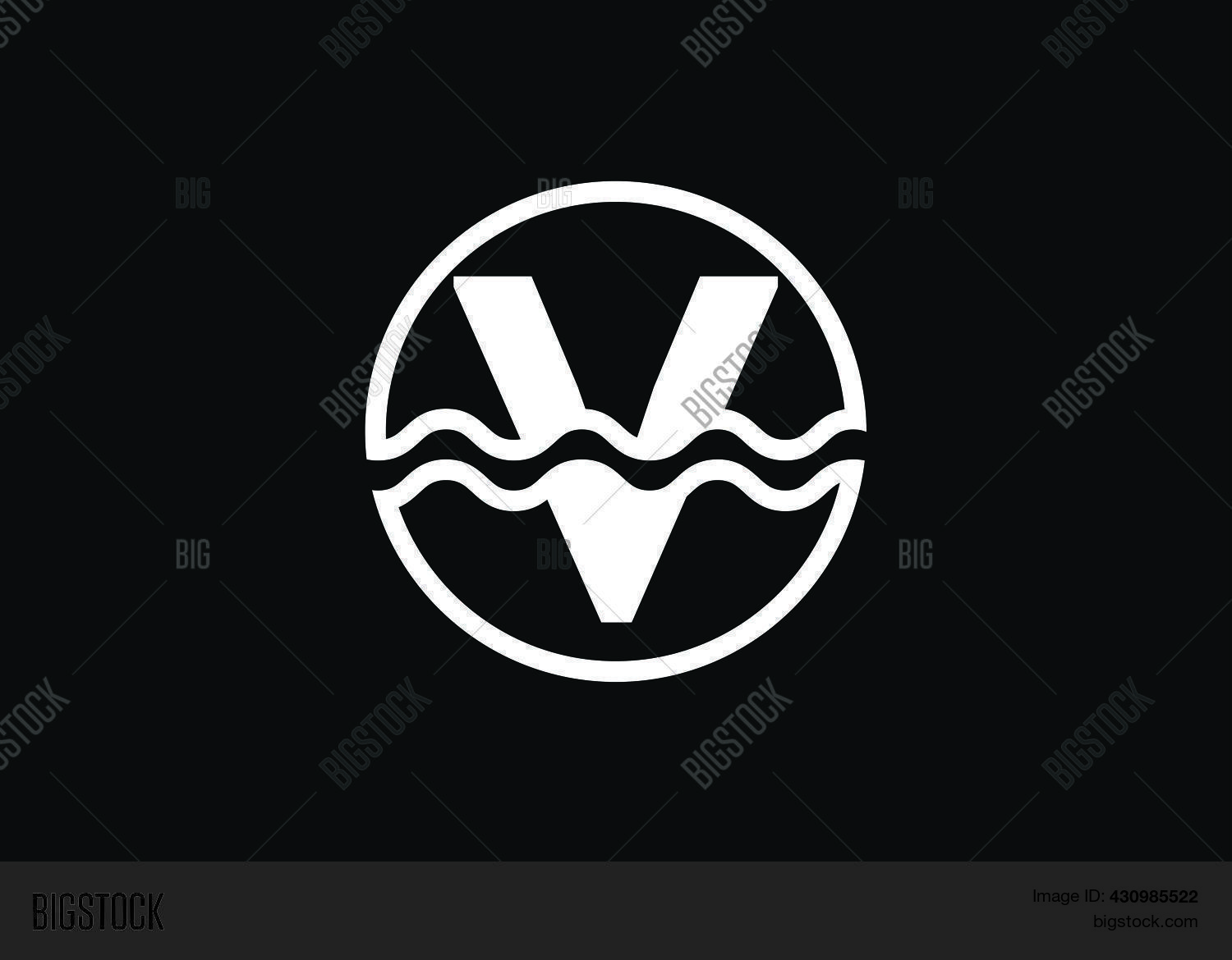 Initial V Monogram Vector & Photo (Free Trial) | Bigstock