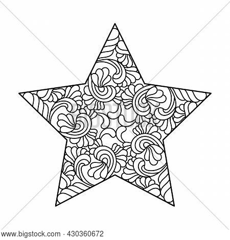Coloring Book Star. Vector & Photo (Free Trial) | Bigstock