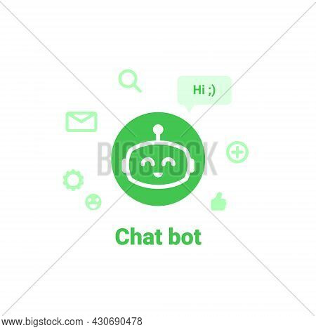 Chat Bot Logo Design Vector & Photo (Free Trial) | Bigstock