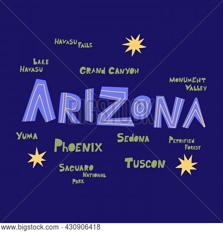Arizona Infographic Vector & Photo (Free Trial) | Bigstock