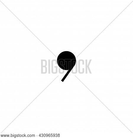Black Comma Mark Vector & Photo (Free Trial) | Bigstock