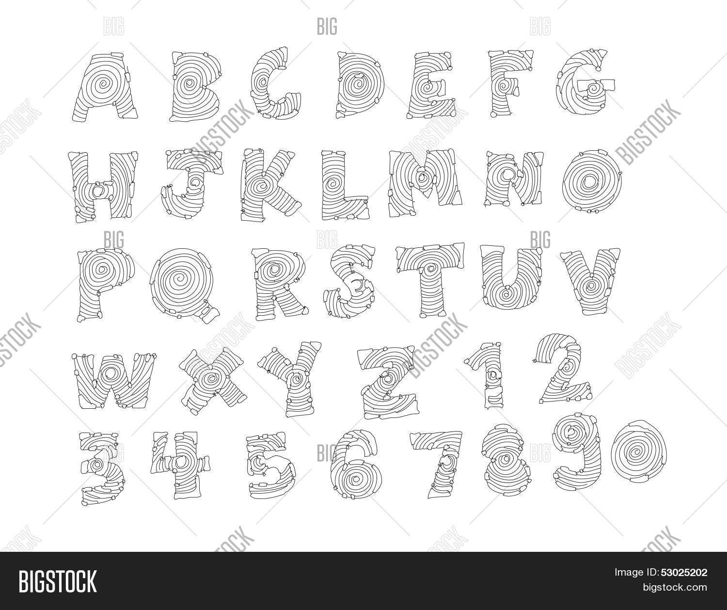 Font Sketch Hand Vector & Photo (Free Trial) | Bigstock