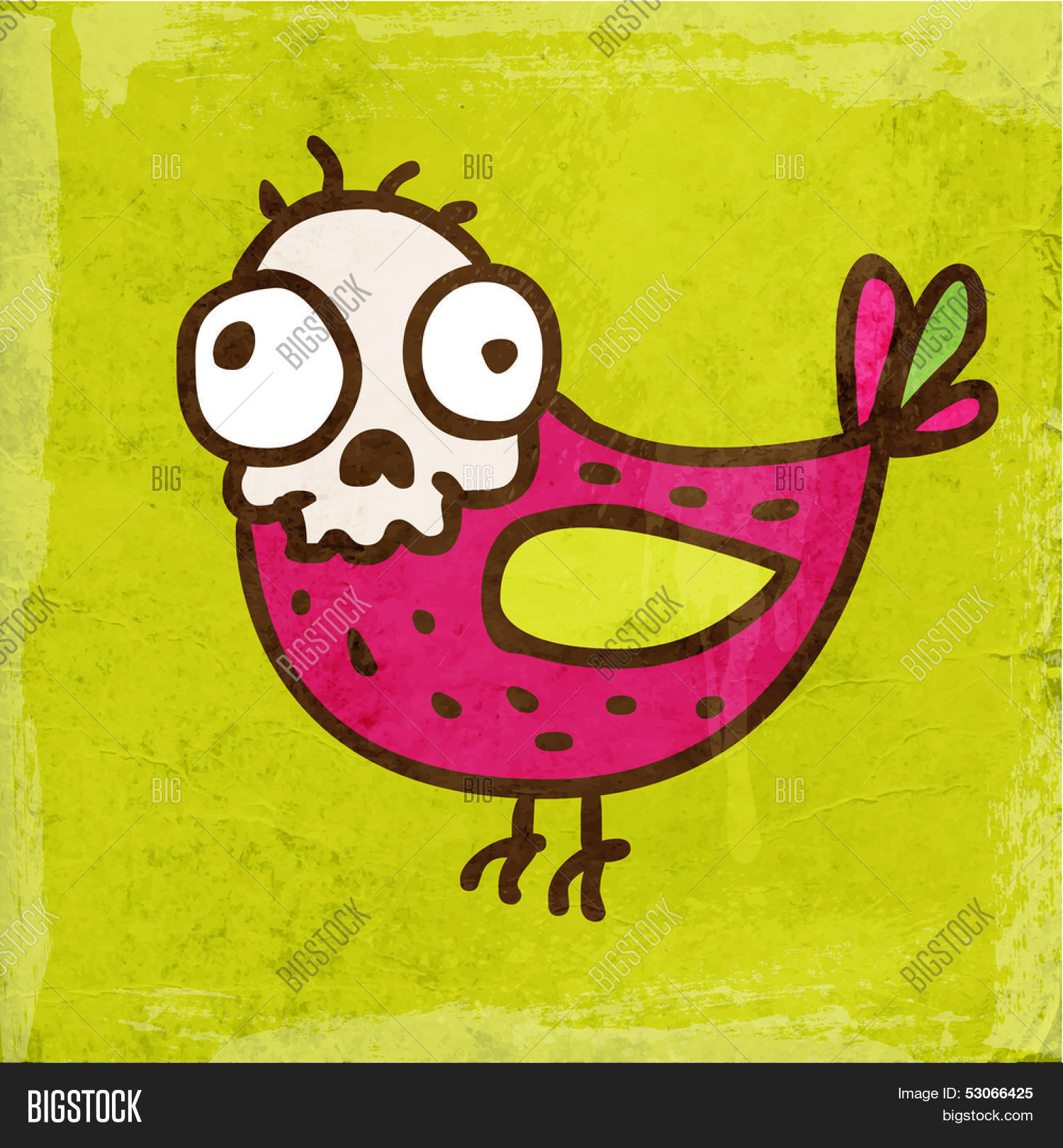 Cartoon Skeleton Bird Vector & Photo (Free Trial) | Bigstock