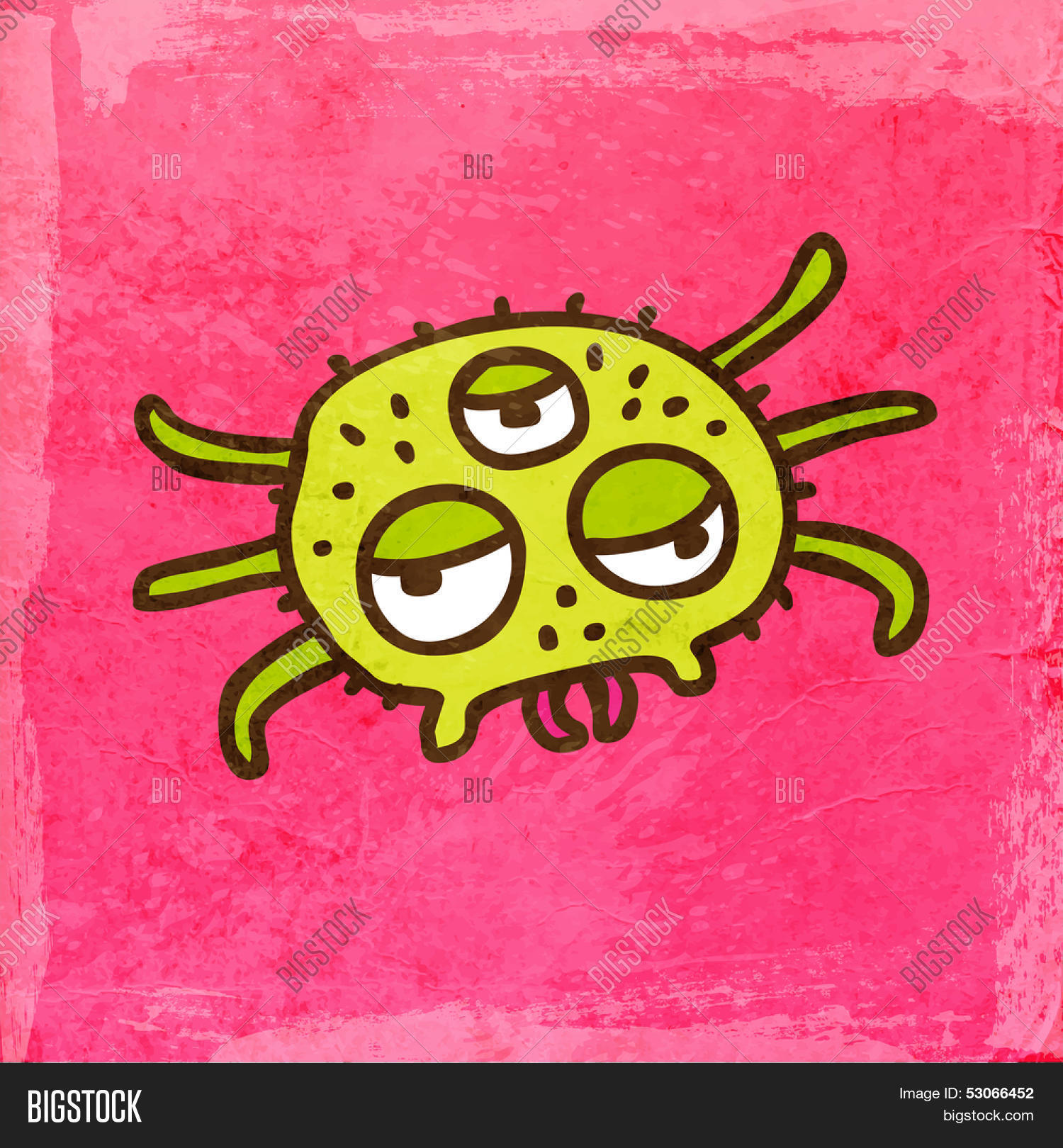 Green Spider. Cute Vector & Photo (Free Trial) | Bigstock