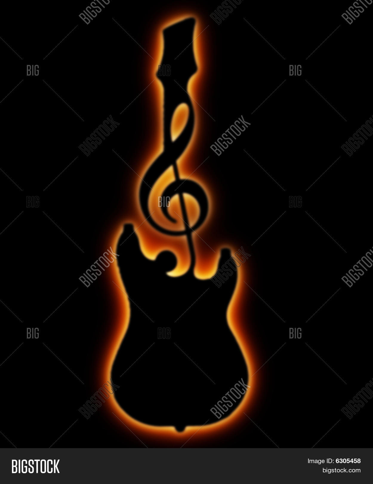 Guitar Shadow Image & Photo (Free Trial) | Bigstock
