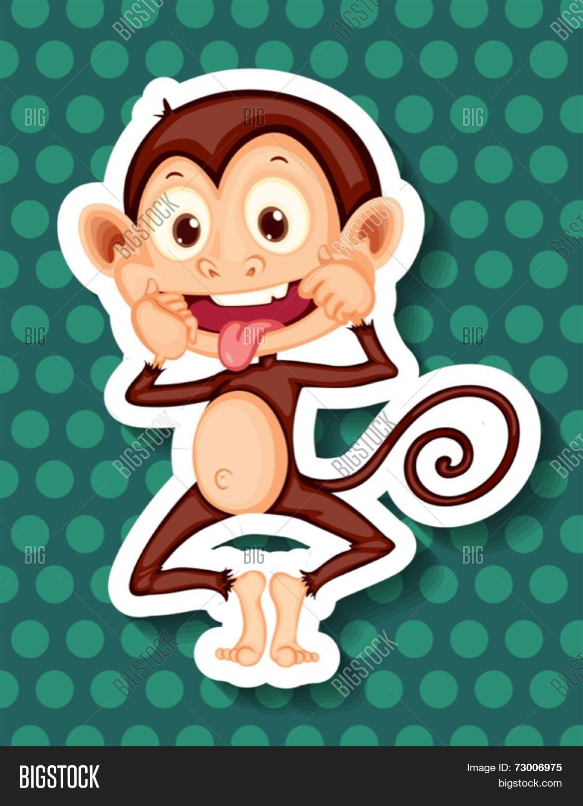 Illustration Monkey Vector & Photo (Free Trial) | Bigstock