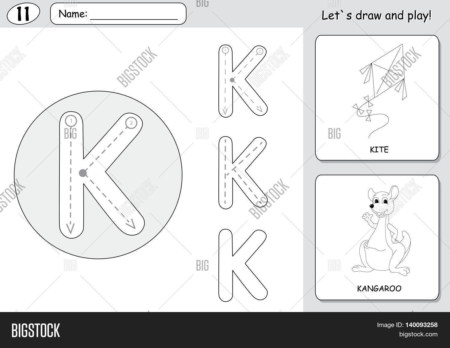 Cartoon Kite Kangaroo Vector & Photo (Free Trial) | Bigstock