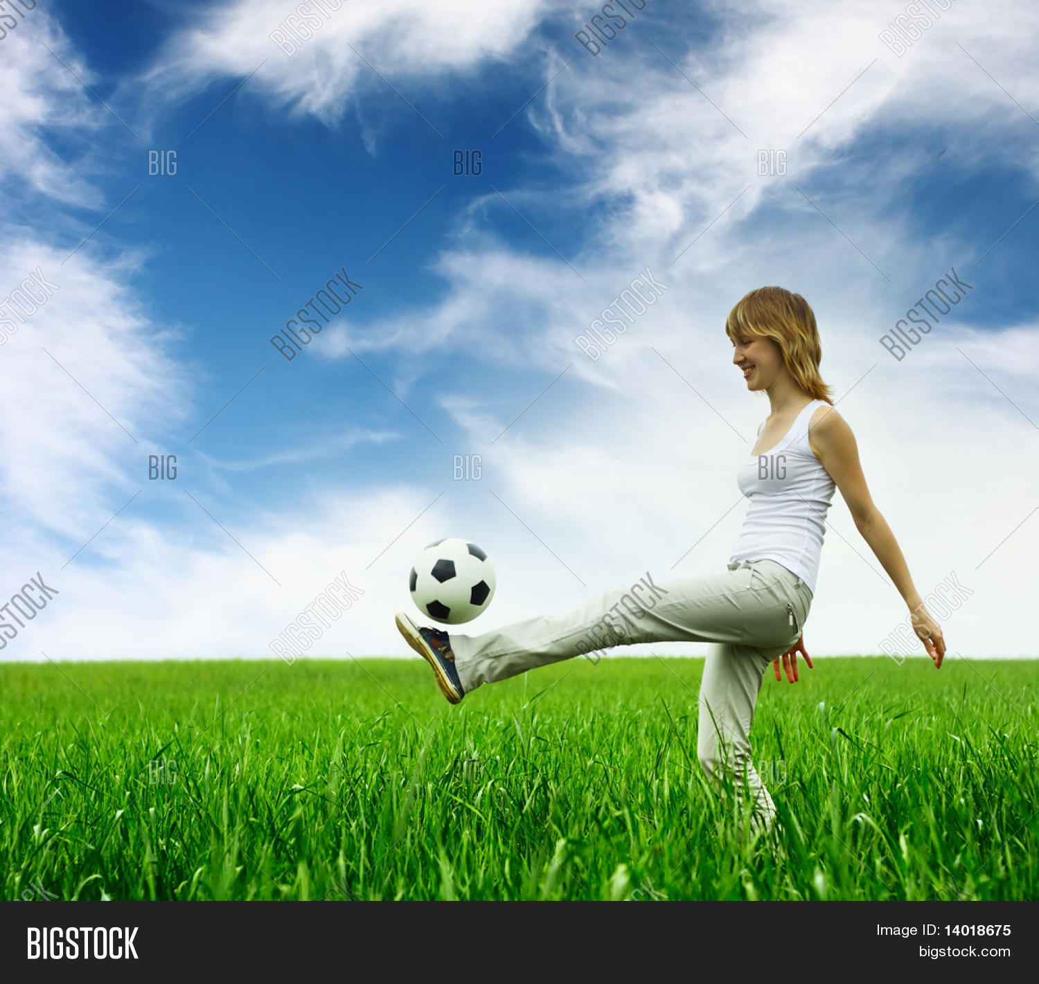 Young Woman Playing Image & Photo (Free Trial) | Bigstock