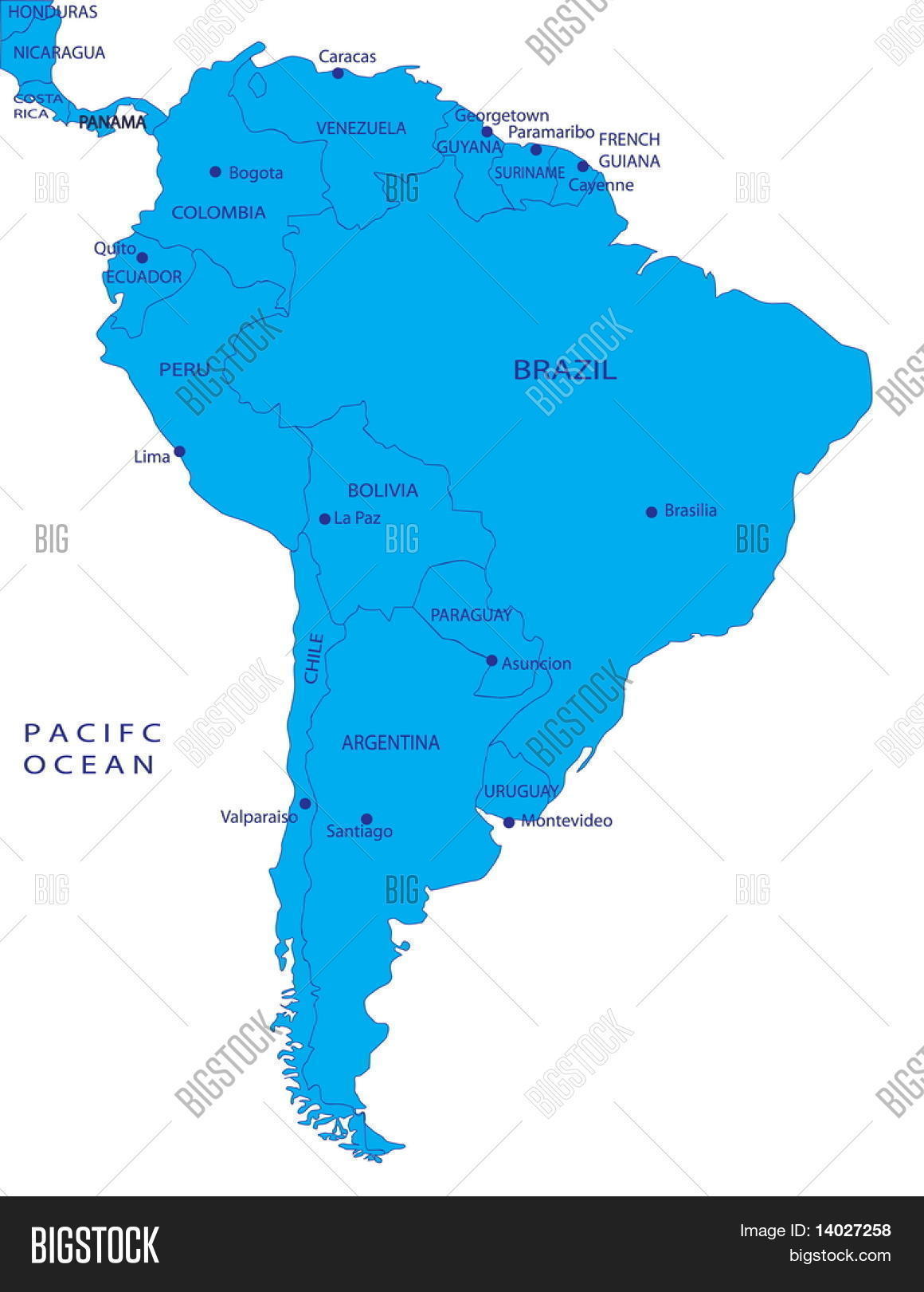 South America Political Boundaries