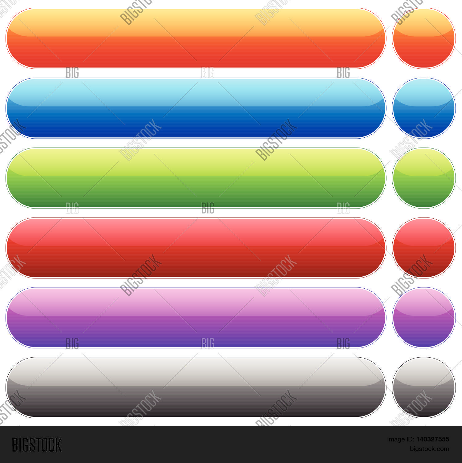 Set Buttons Banners Vector & Photo (Free Trial) | Bigstock