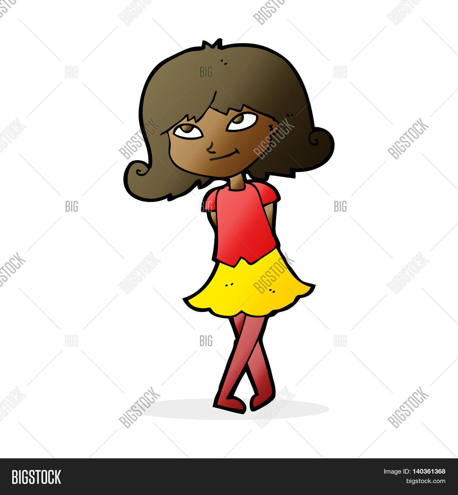 Cartoon Clever Girl Image & Photo (Free Trial) | Bigstock