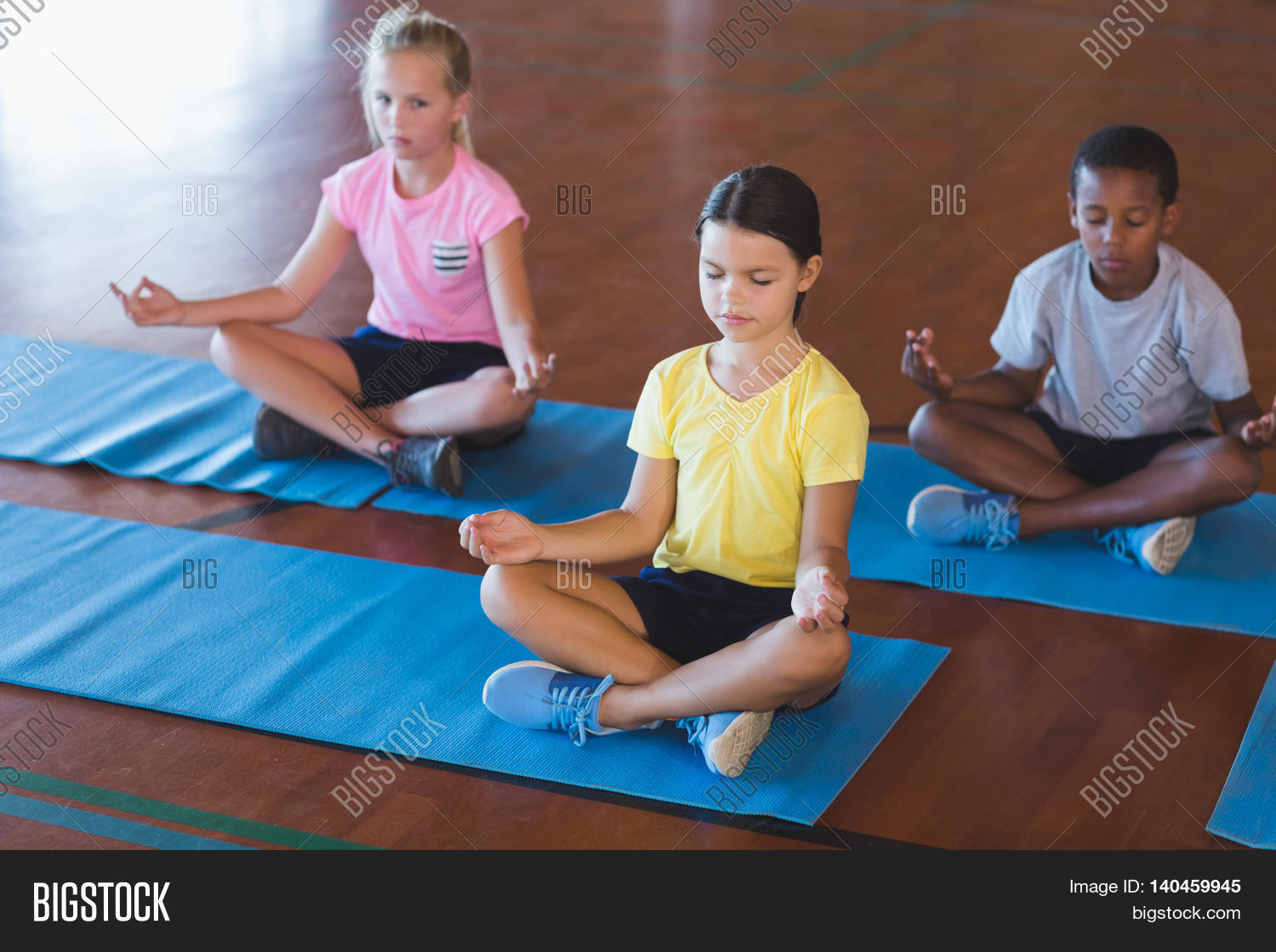 School Kids Meditating Image & Photo (Free Trial) | Bigstock