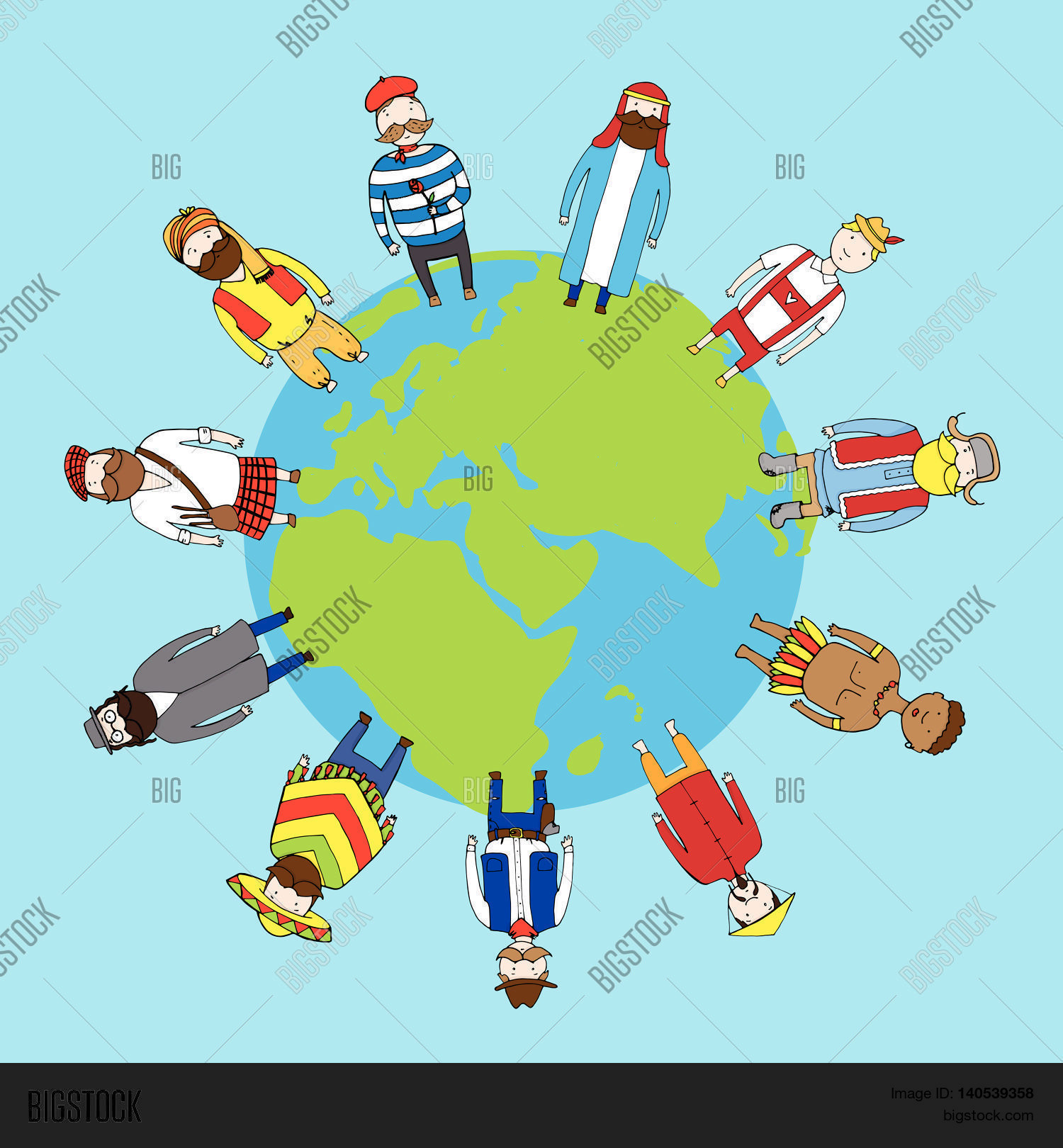 Different Nationality Vector & Photo (Free Trial) | Bigstock
