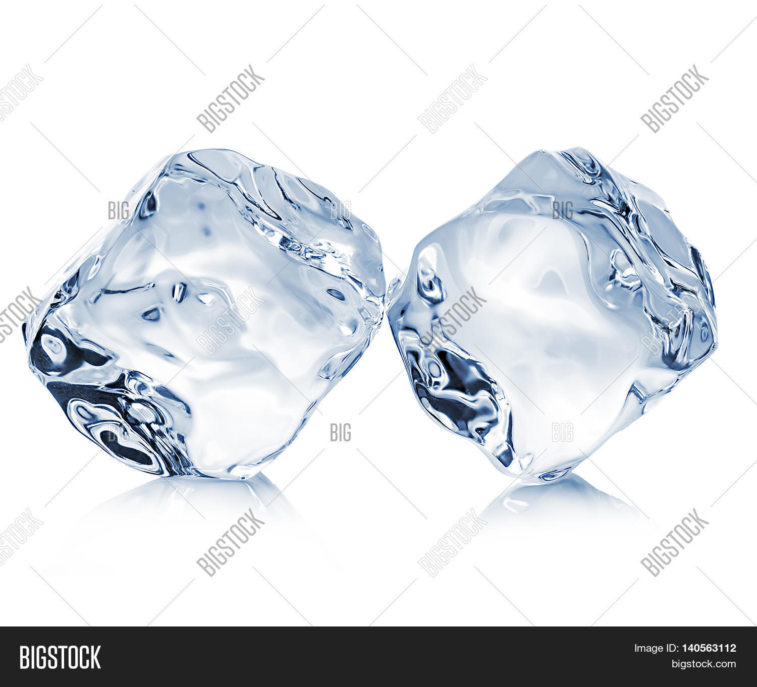 Two Ice Cubes Close- Image & Photo (Free Trial) | Bigstock