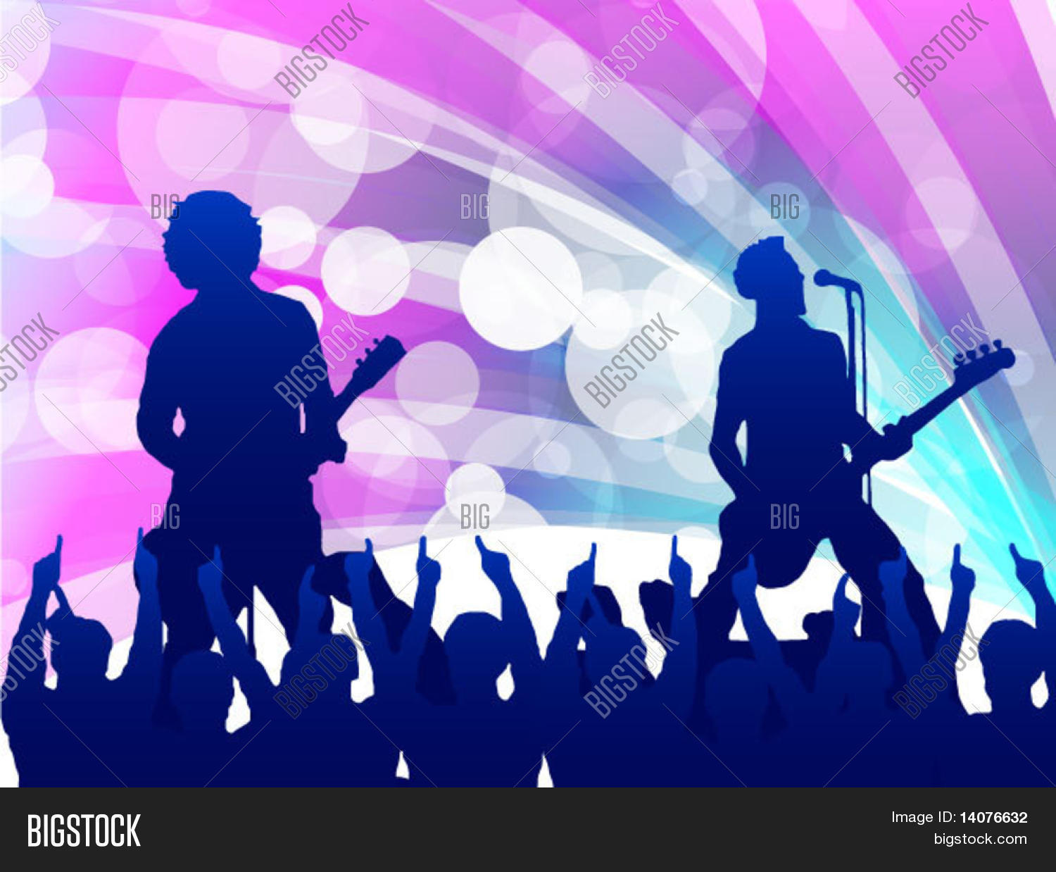 Singers Crowd Fans - Vector & Photo (Free Trial) | Bigstock