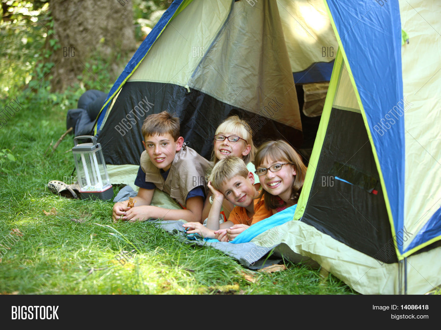 Group Kids Tent Image & Photo (Free Trial) | Bigstock