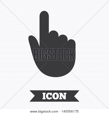 Hand Cursor Sign Icon Vector & Photo (Free Trial) | Bigstock