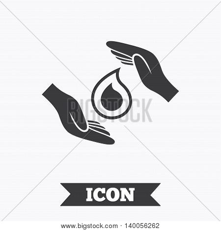 Save Water Sign Icon Vector & Photo (Free Trial) | Bigstock