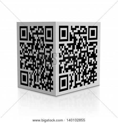 QR Code On Cube Vector & Photo (Free Trial) | Bigstock