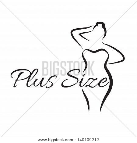 Logo Plus Size Woman Vector & Photo (Free Trial) | Bigstock