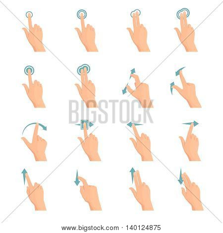 Touch Screen Hand Vector & Photo (Free Trial) | Bigstock