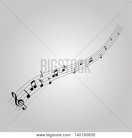 Musical Notes G-clef Vector & Photo (Free Trial) | Bigstock