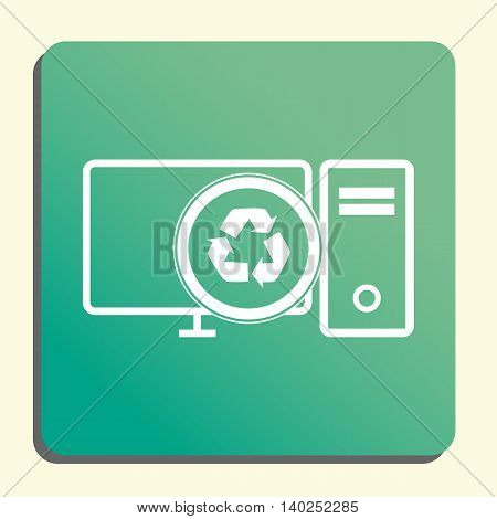 Pc Recycle Icon Vector & Photo (Free Trial) | Bigstock