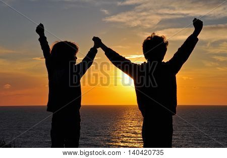 Two Boys On Sunset Image & Photo (Free Trial) | Bigstock