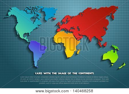 World Map Continents Vector & Photo (Free Trial) | Bigstock