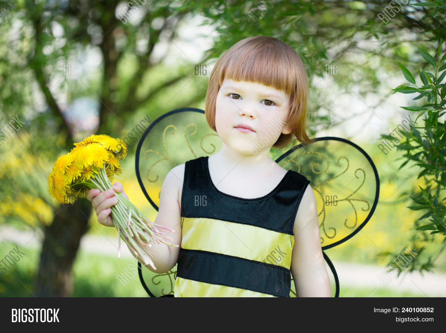 Happy Little Girl Bee Image & Photo (Free Trial) | Bigstock