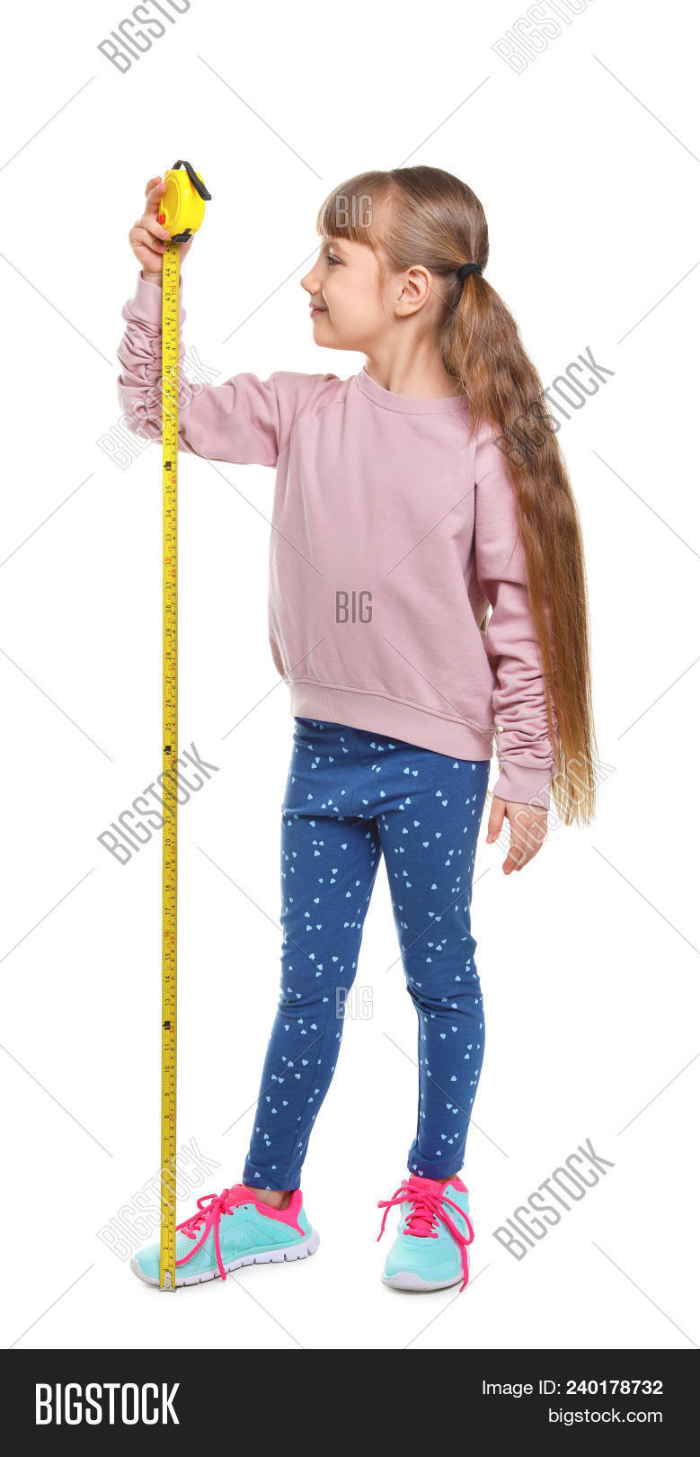 Little Girl Measuring Image & Photo (Free Trial) | Bigstock