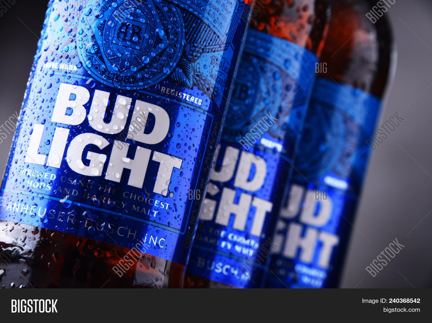 Bottles Bud Light Beer Image & Photo (Free Trial) | Bigstock