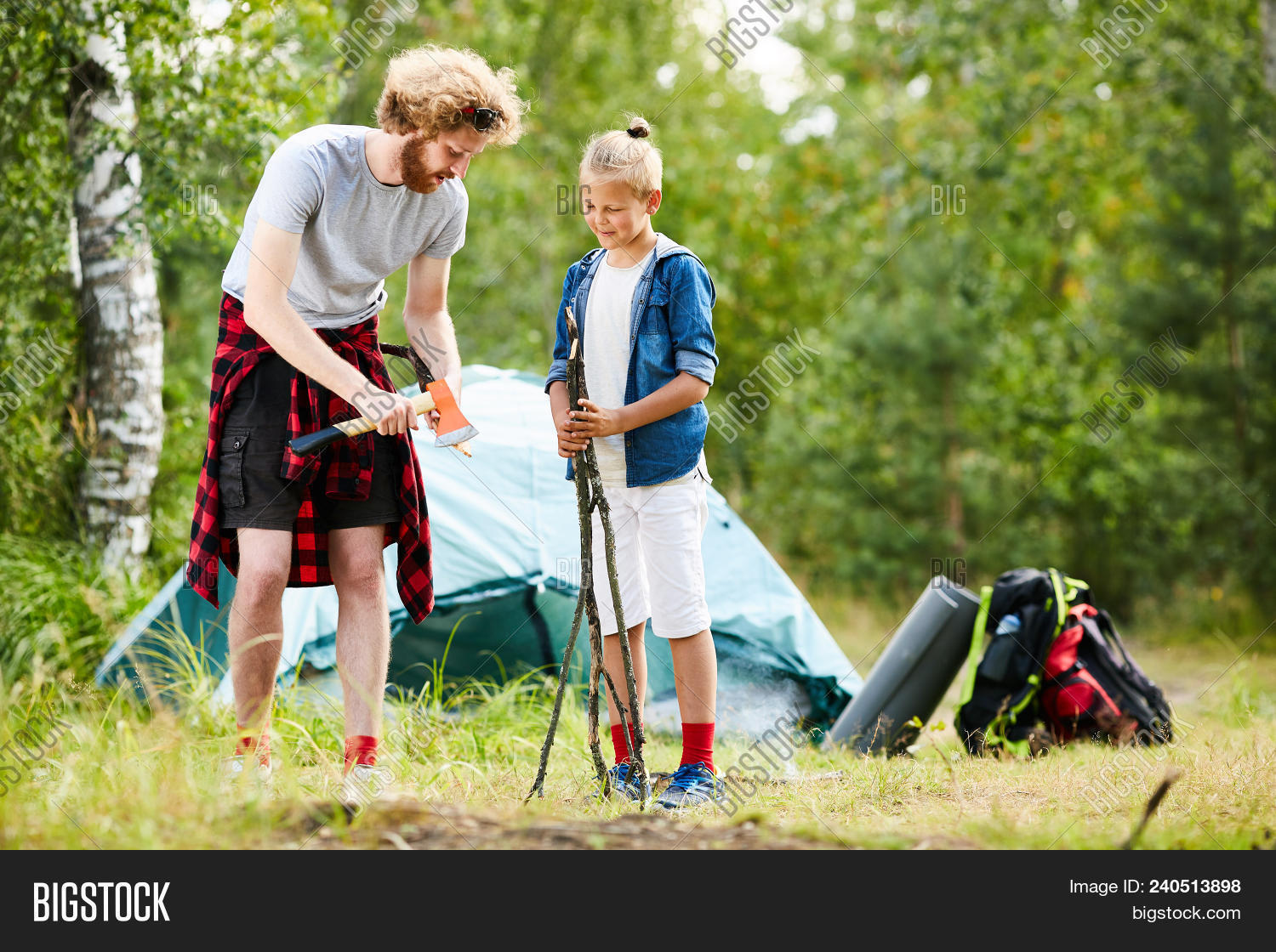 Young Boy Sticks Image & Photo (Free Trial) | Bigstock