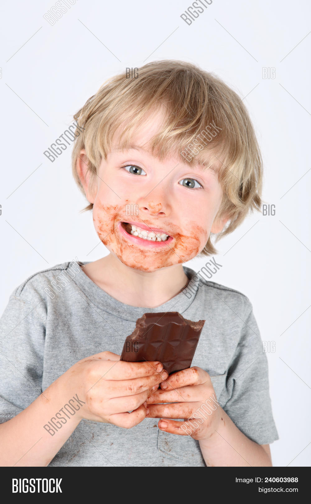 Young Messy Boy Eating Image & Photo (Free Trial) | Bigstock