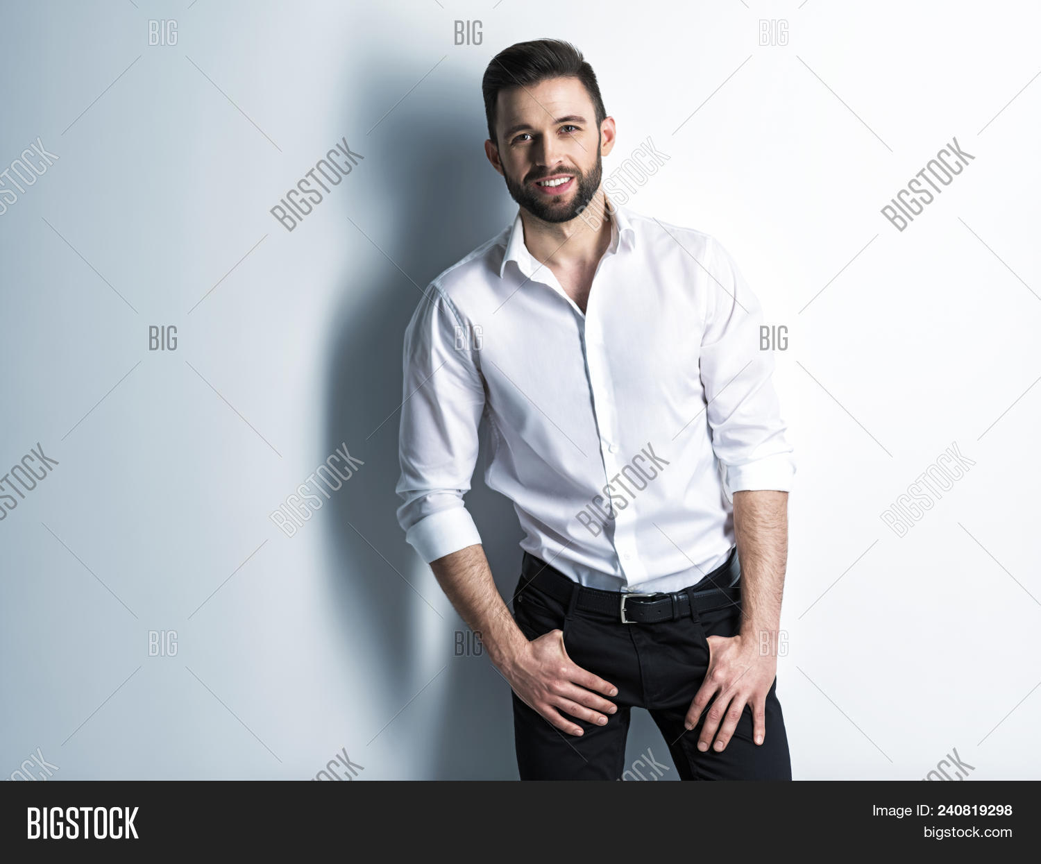 Handsome Man Smile Image And Photo Free Trial Bigstock