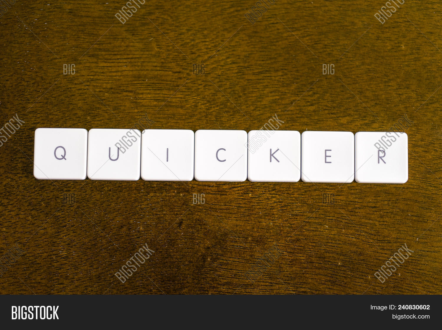 Quicker Word Written Image & Photo (Free Trial) | Bigstock