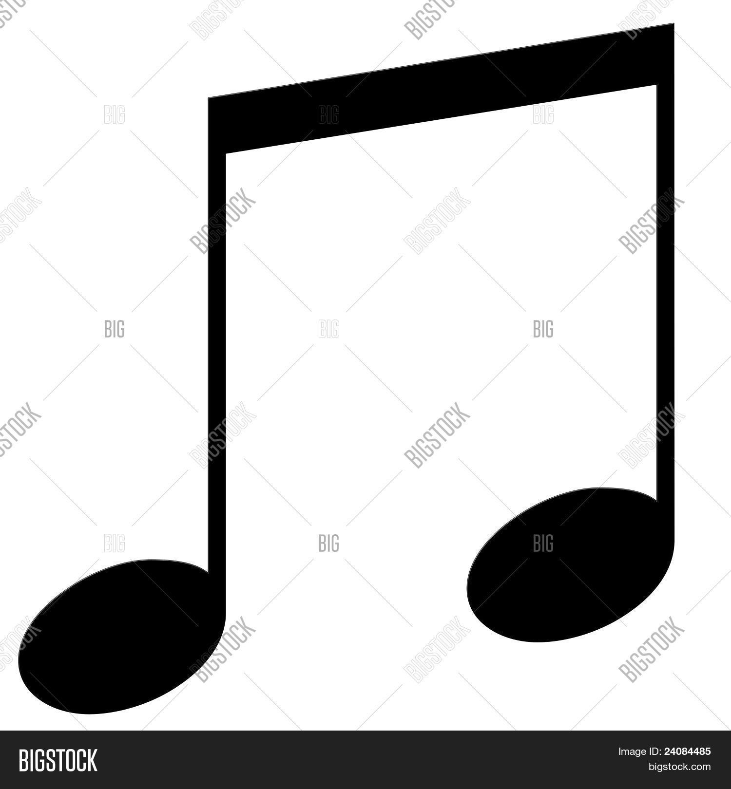 Eighth Note, Double On Image & Photo (Free Trial) | Bigstock