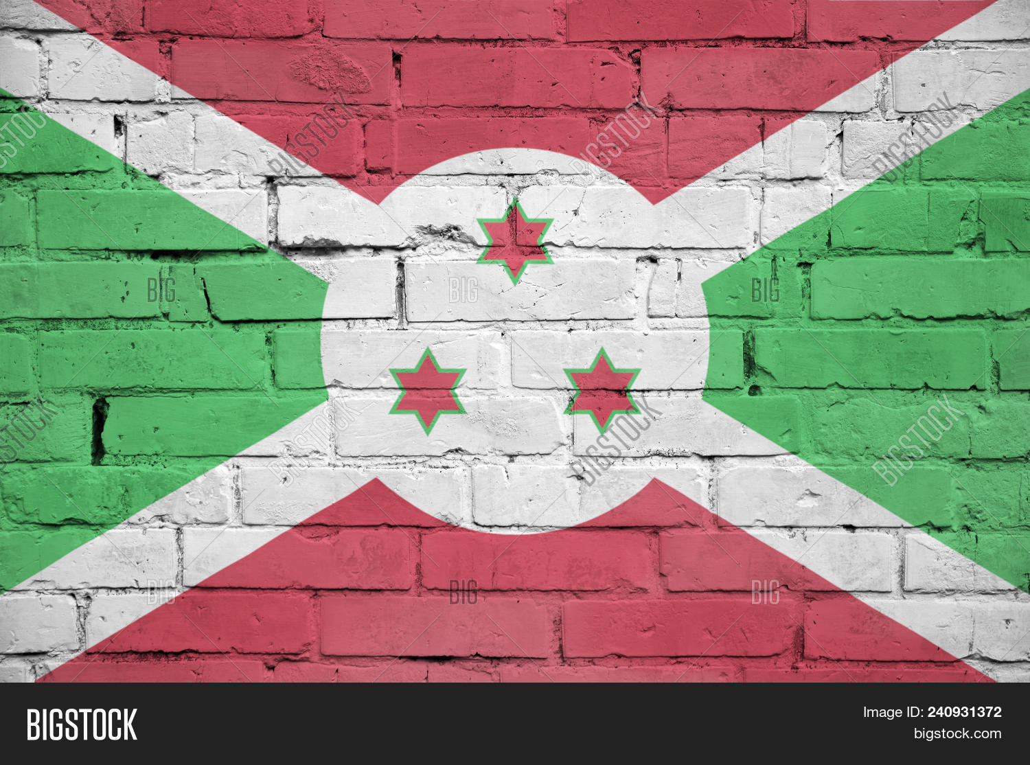 Burundi Flag Painted Image & Photo (Free Trial) | Bigstock