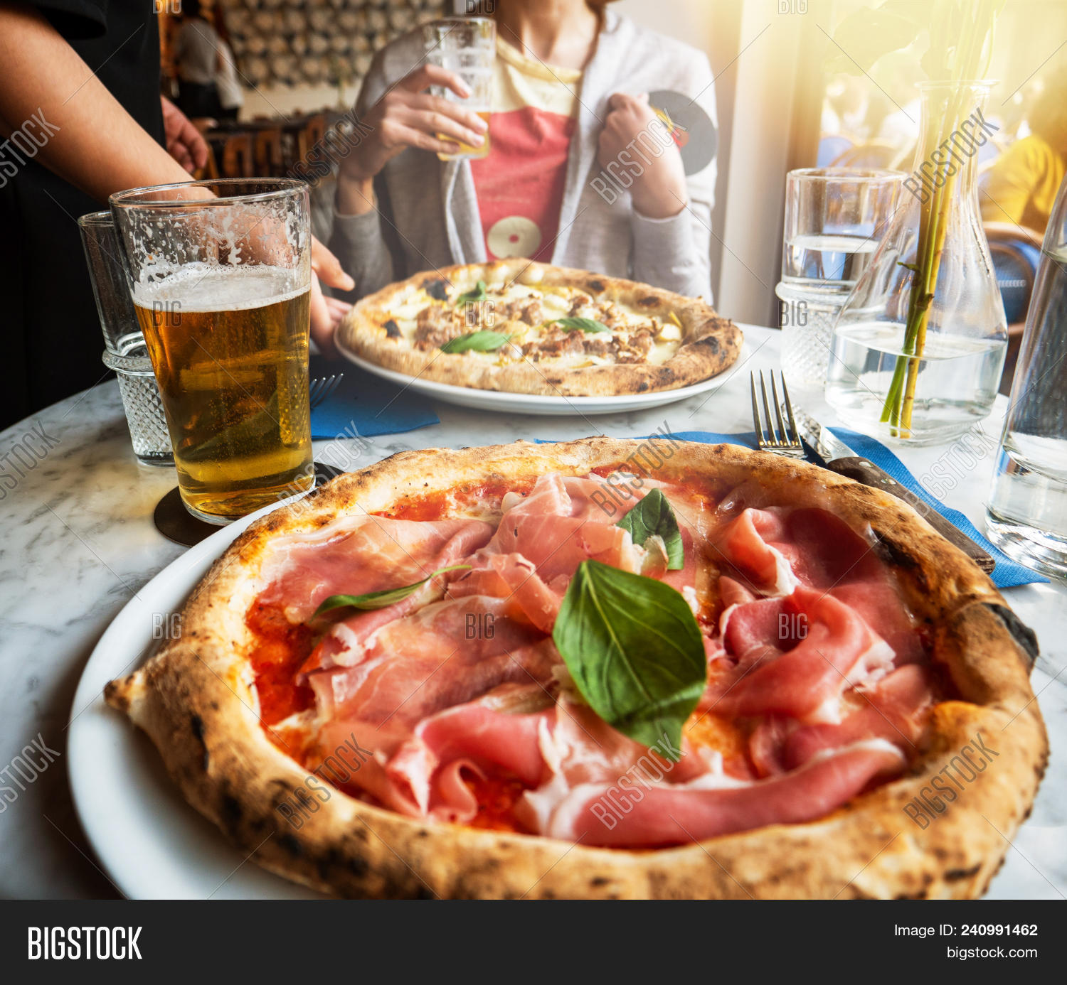 Waiter Bring Pizza Image & Photo (Free Trial) | Bigstock