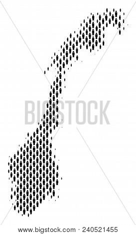 Demography Norway Map Vector & Photo (Free Trial) | Bigstock
