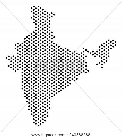 Dotted India Map. Vector & Photo (Free Trial) | Bigstock