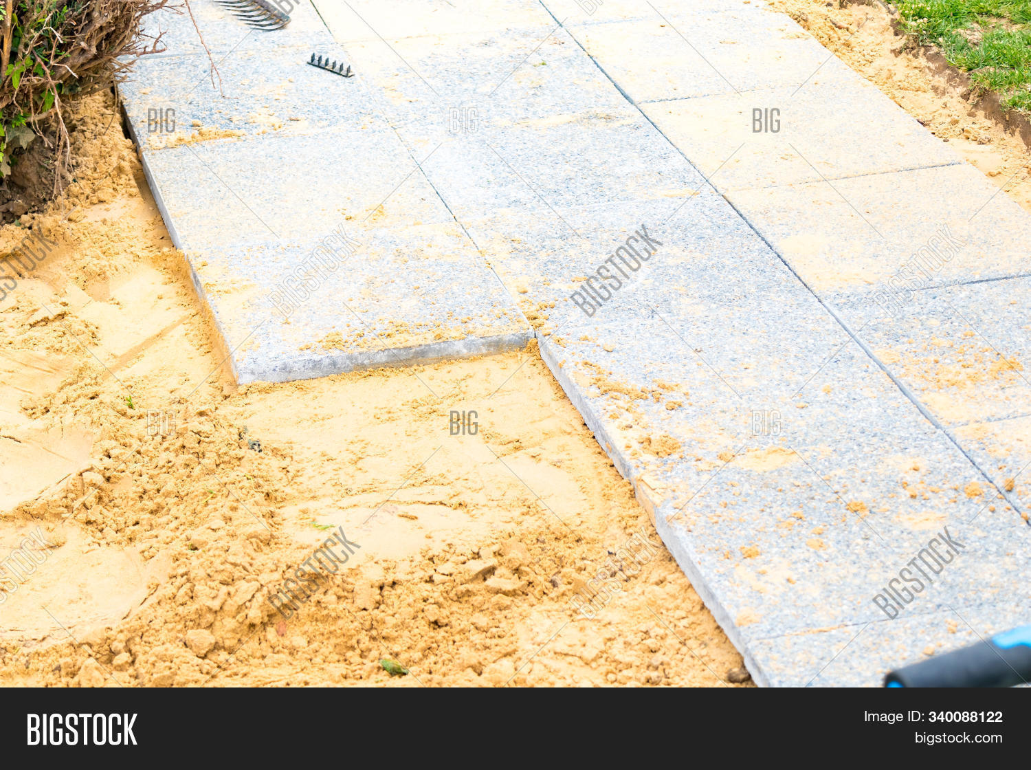 Laying Gravel Slabs On Image & Photo (Free Trial) | Bigstock