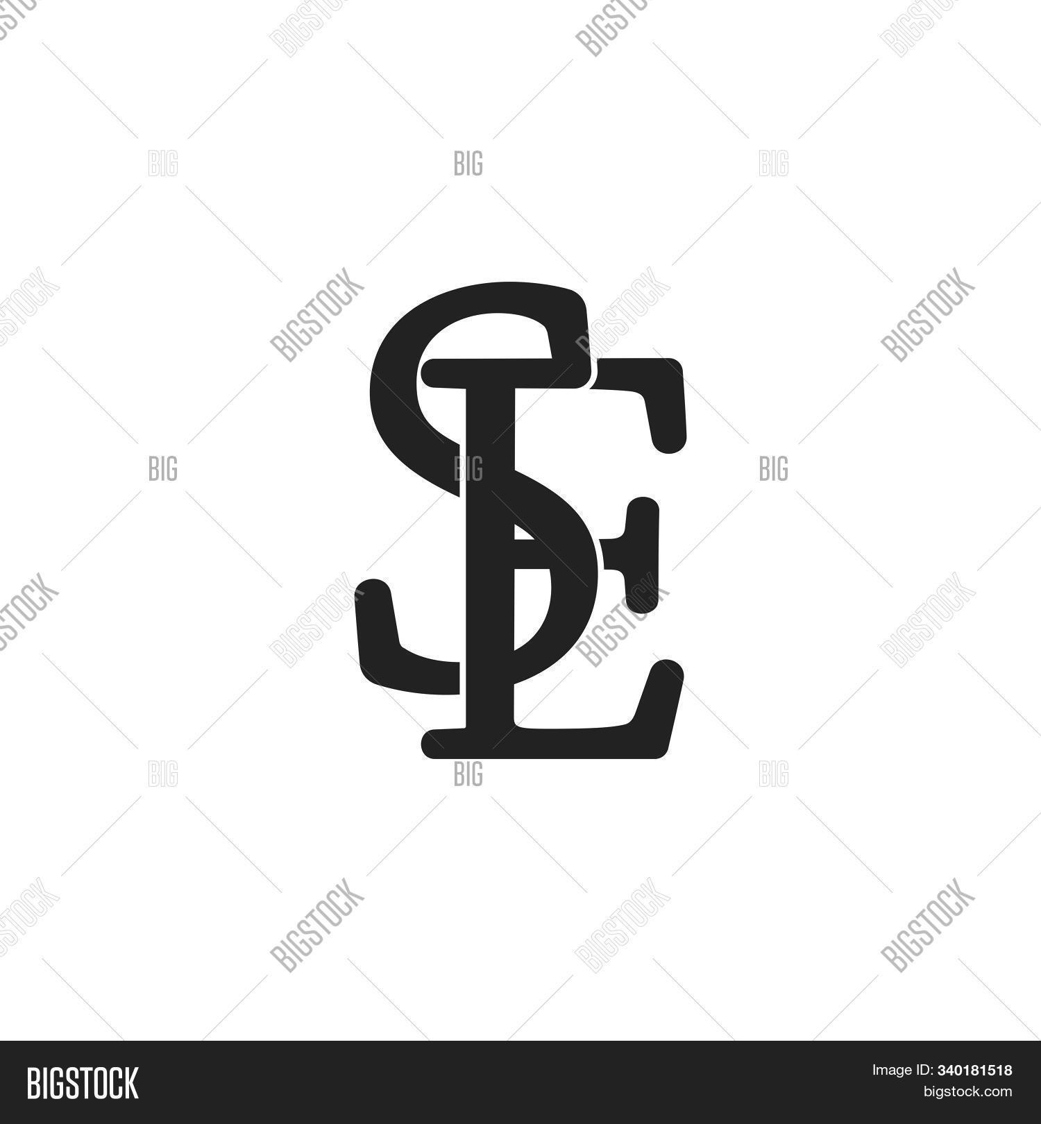 Letter Se Linked Font Vector & Photo (Free Trial) | Bigstock