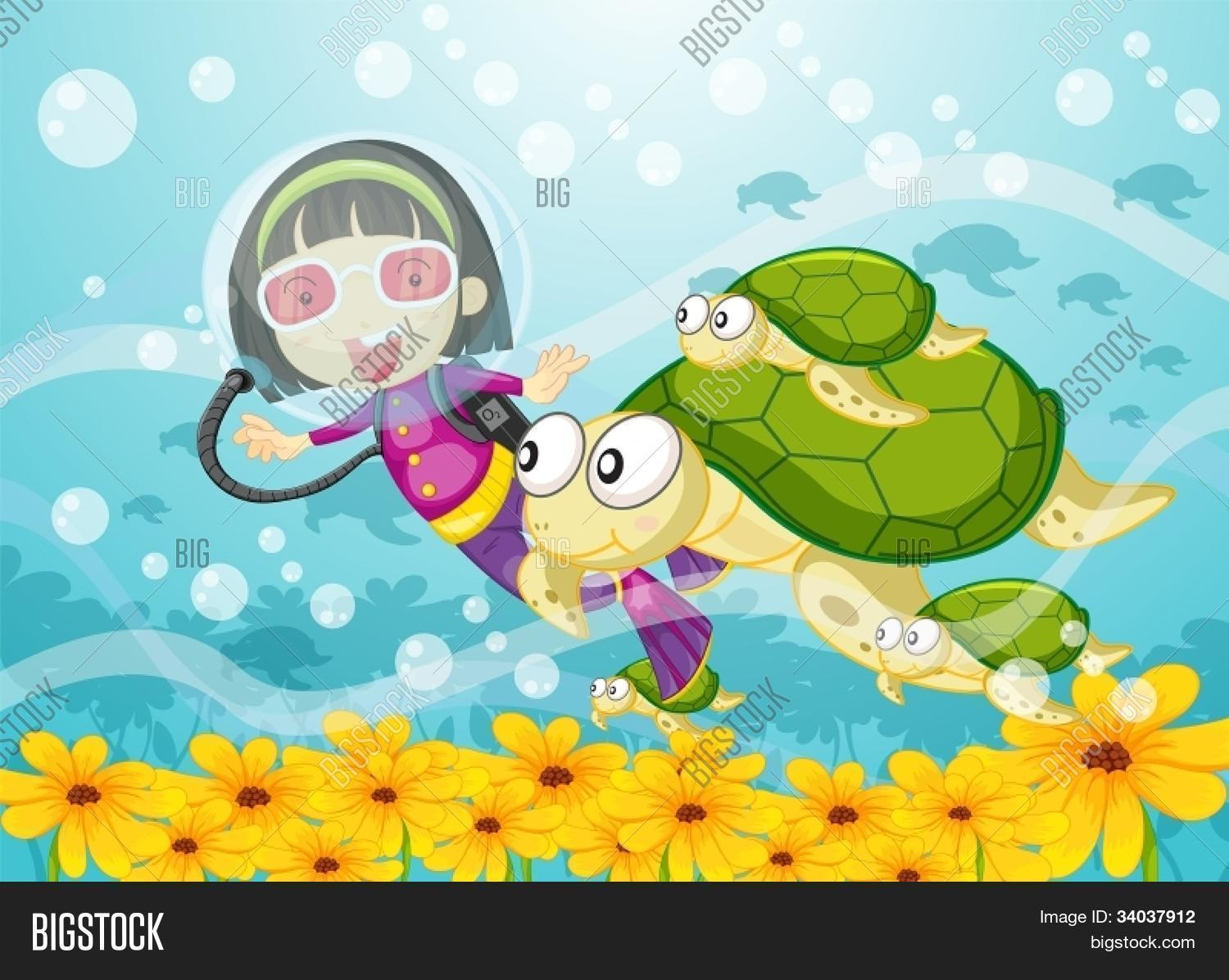 Illustration Tortoise Vector & Photo (Free Trial) | Bigstock