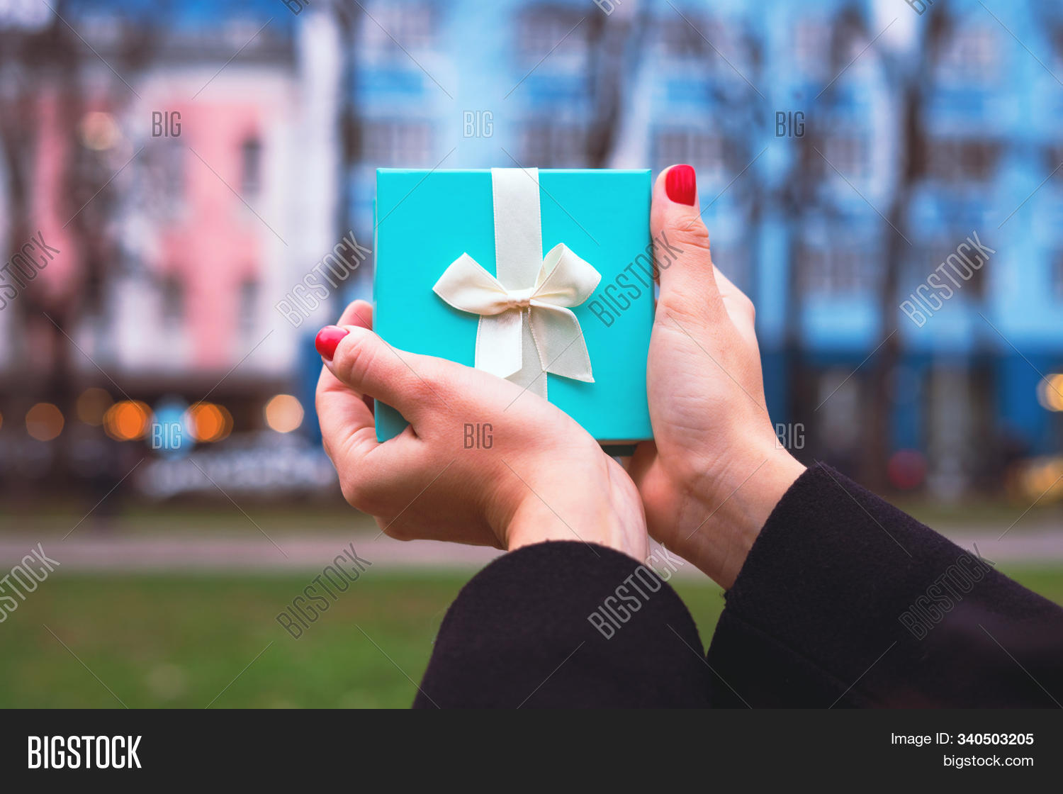 Beautiful Blue Gift Image & Photo (Free Trial) | Bigstock