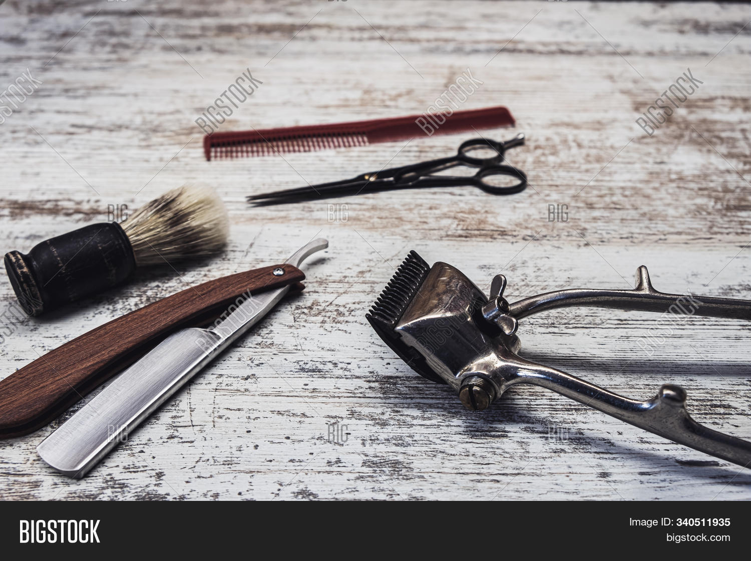 Vintage Barber Tools Image & Photo (Free Trial) | Bigstock