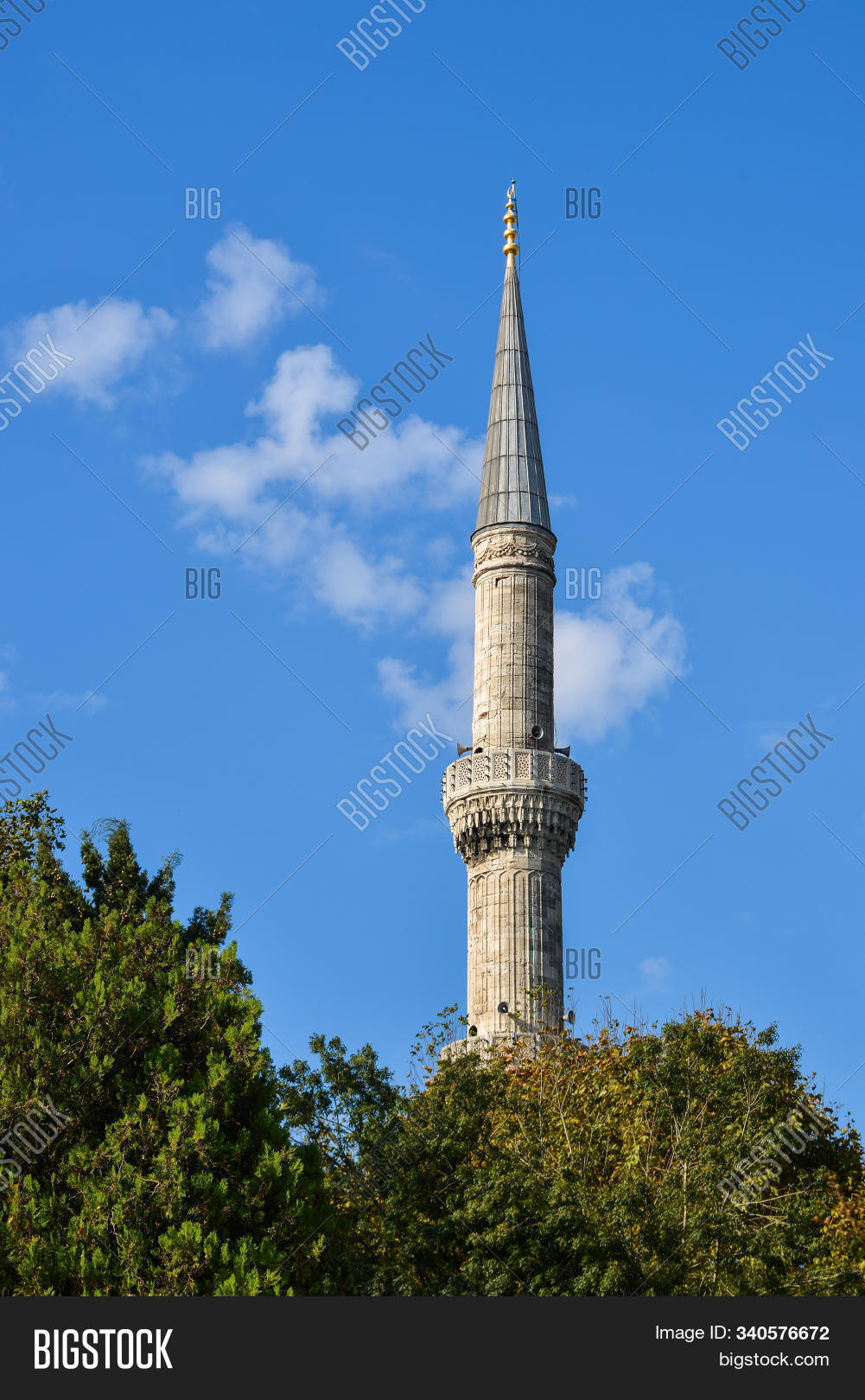 Tall White Minaret Image & Photo (Free Trial) | Bigstock