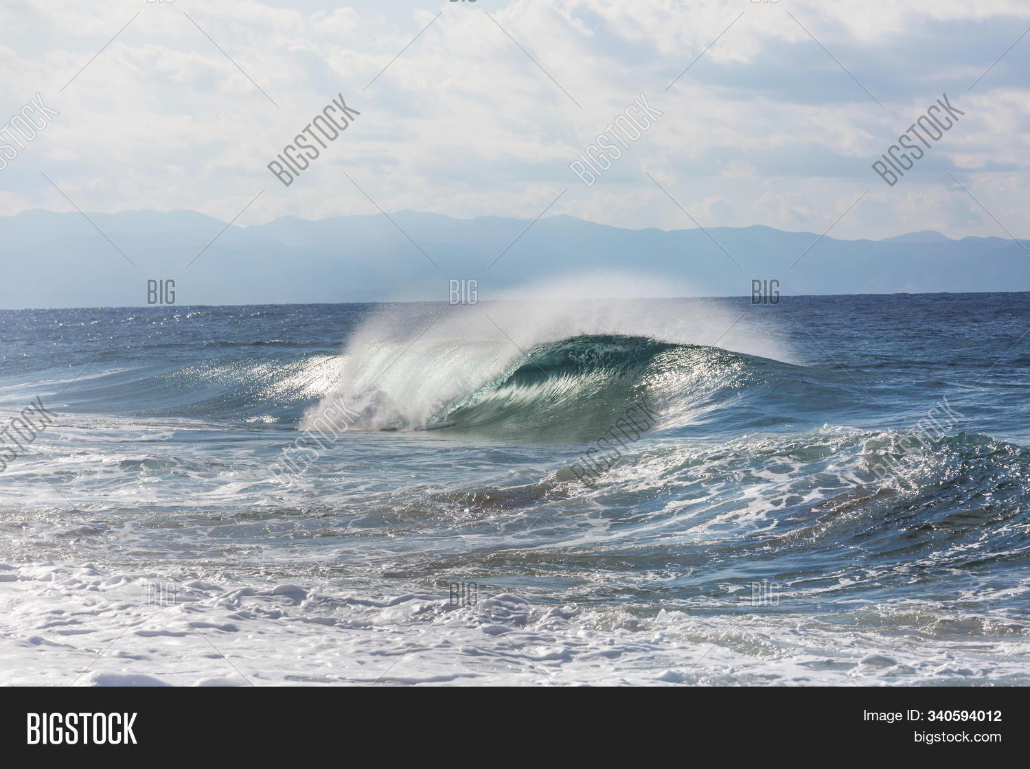 Blue Wave On Beach. Image & Photo (Free Trial) | Bigstock