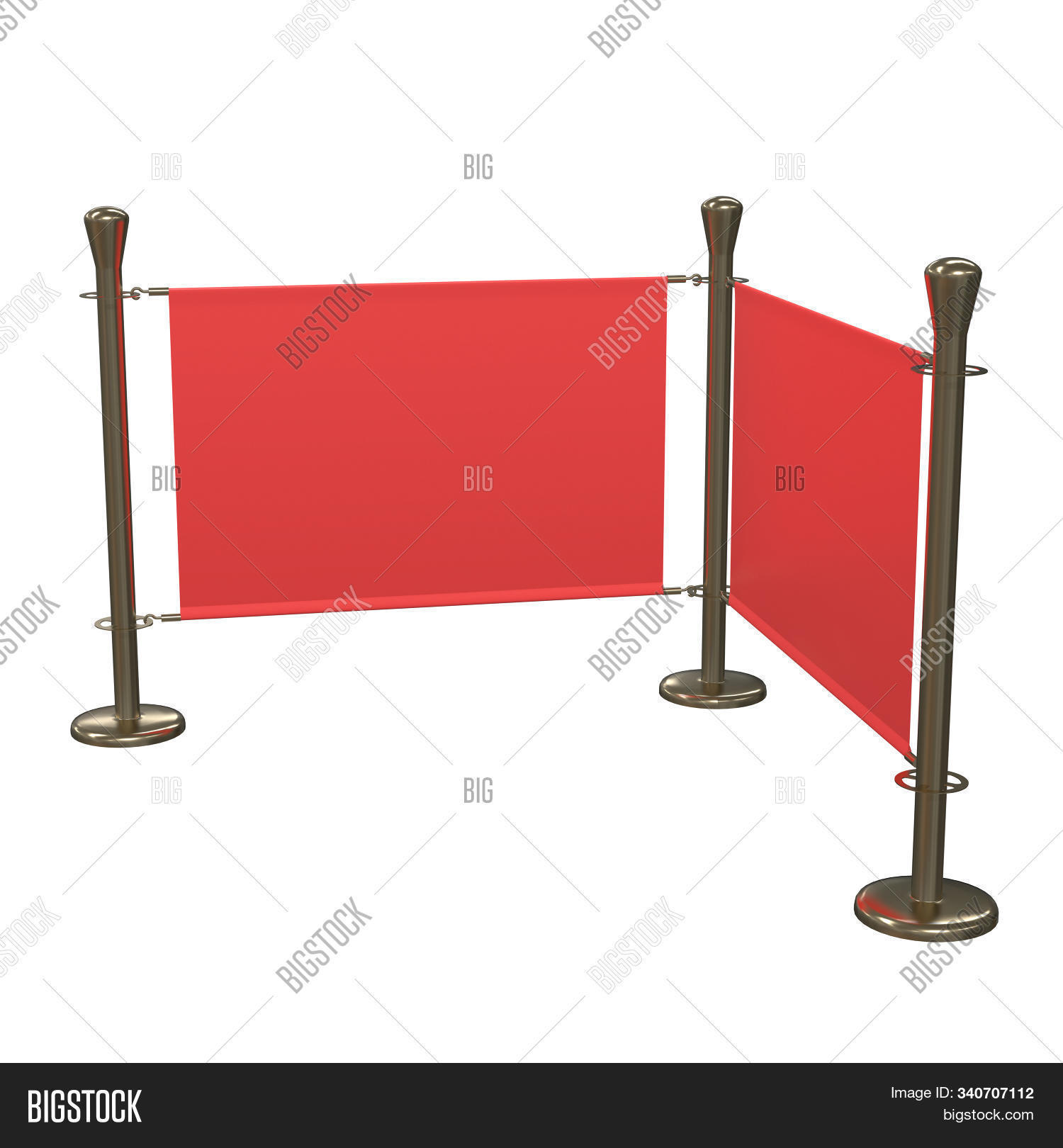 Red Gold Banner Stand Image & Photo (Free Trial) | Bigstock