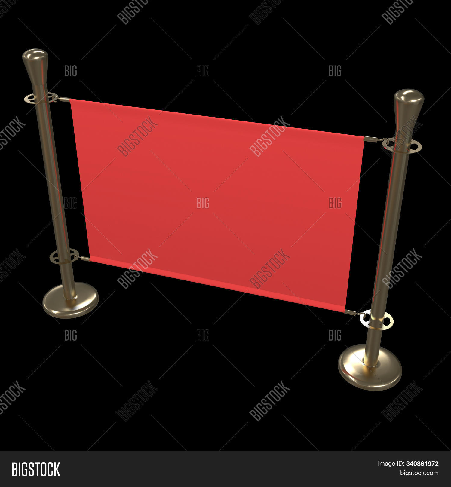 Red Gold Banner Stand Image & Photo (Free Trial) | Bigstock
